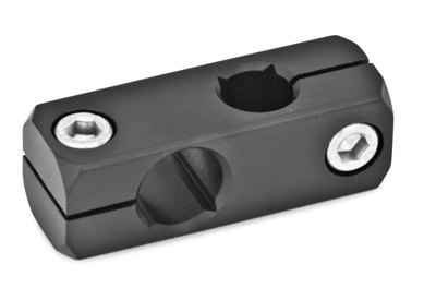 Korskoppling i slipad eller svarteloxerad aluminium - GN474