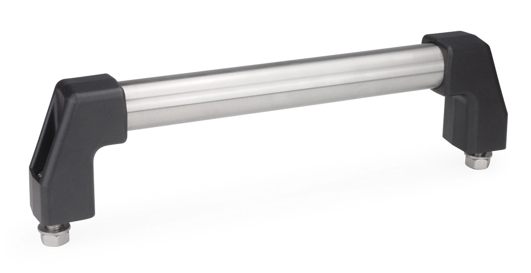 Handtag med grepp i aluminium eller rostfritt stål