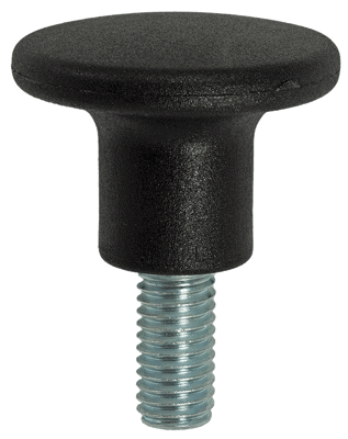 Knopp i termoplast med gängad tapp - WN119